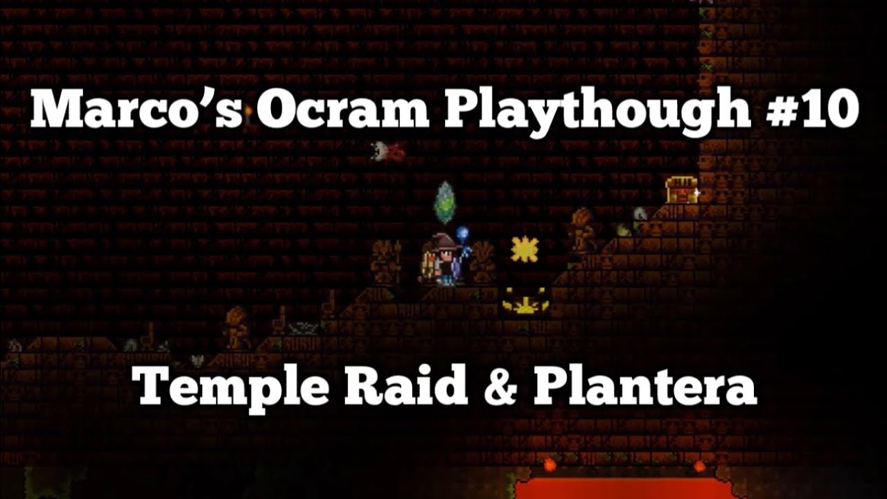 Terraria Ocram Playthough #10 Temple Raid & Plantera - YouTube