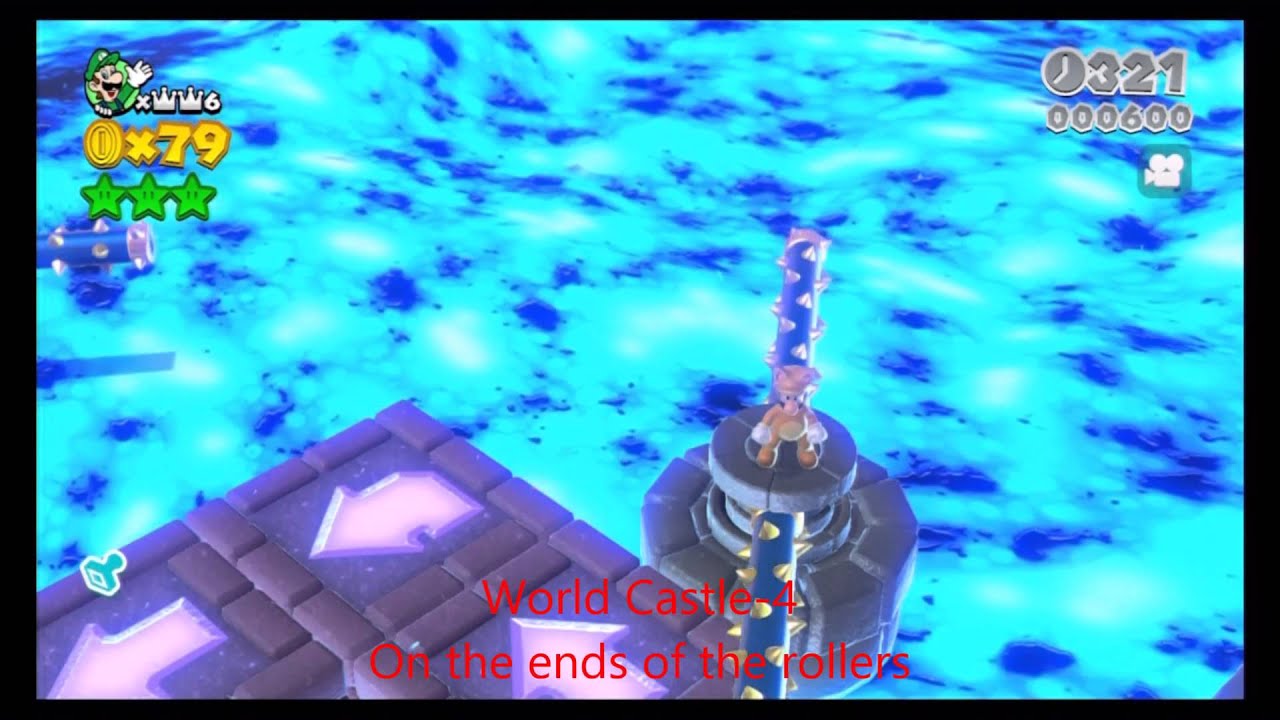 Super Mario 3D World - All Known 8-bit Luigis in World Castle - YouTube