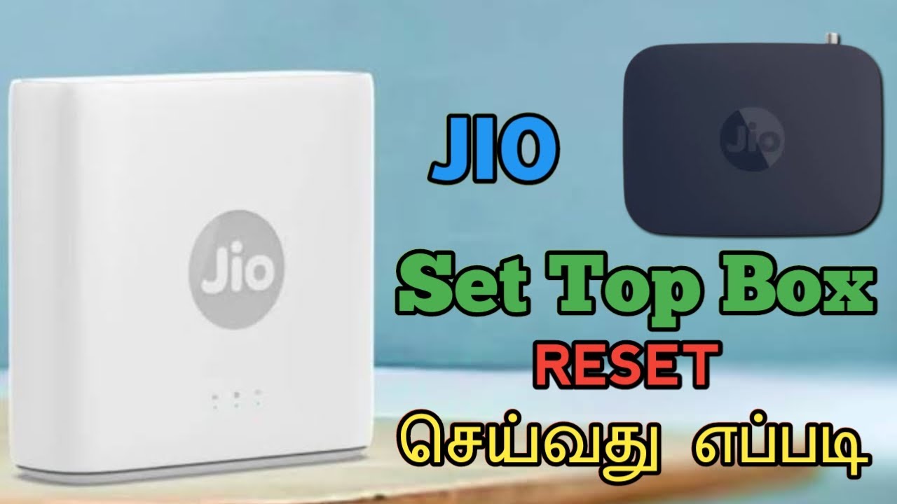 Jio set of box reset in tamil - YouTube