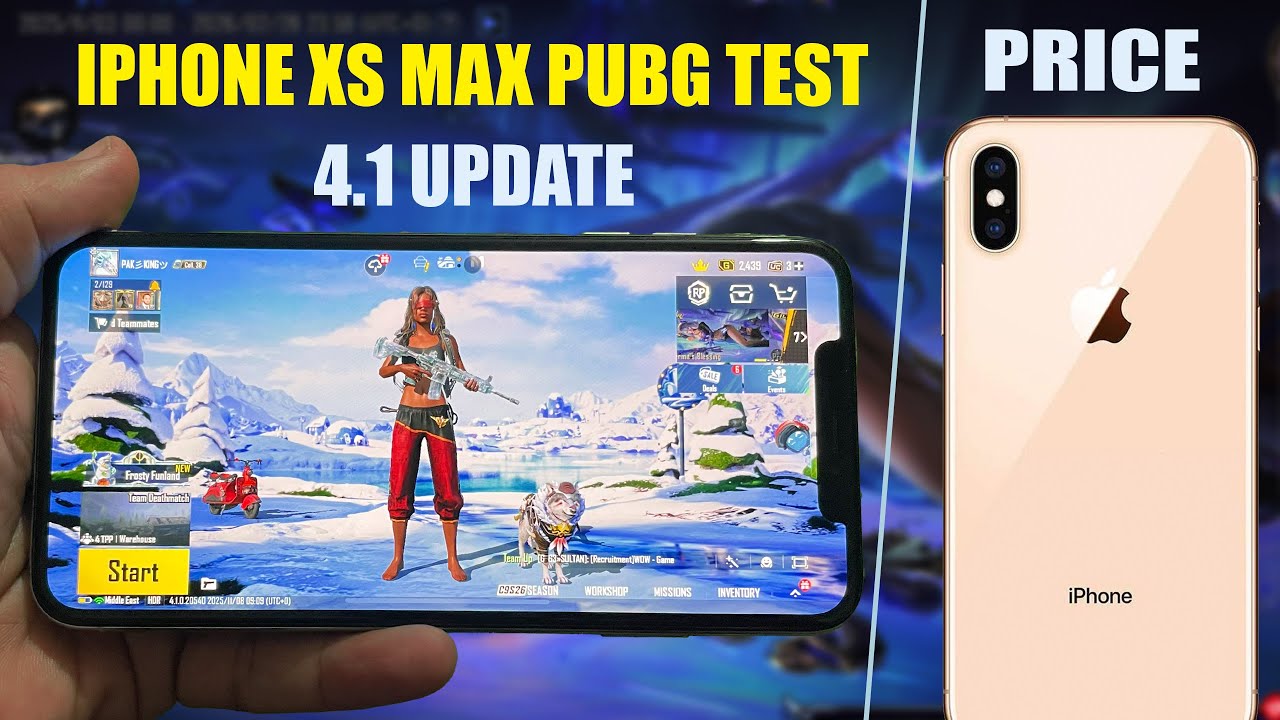 Apple iPhone XS Max PUBG Test 4.1 update🔥| PUBG Mobile Test in 2025 ...