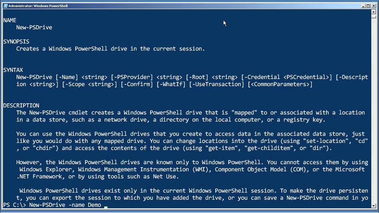 Chapter 2 - Mapping PSDrives.mp4 - YouTube