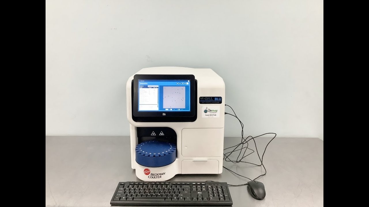 Beckman Vi-Cell BLU Cell Viability Counter ID 27448 - YouTube