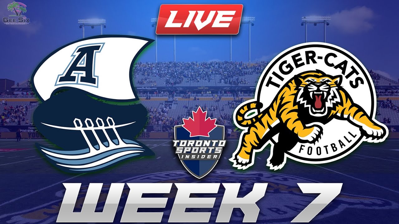 7-20-24 Toronto Argonauts vs Hamilton Tiger-Cats Week 7 CFL Game Audio ...
