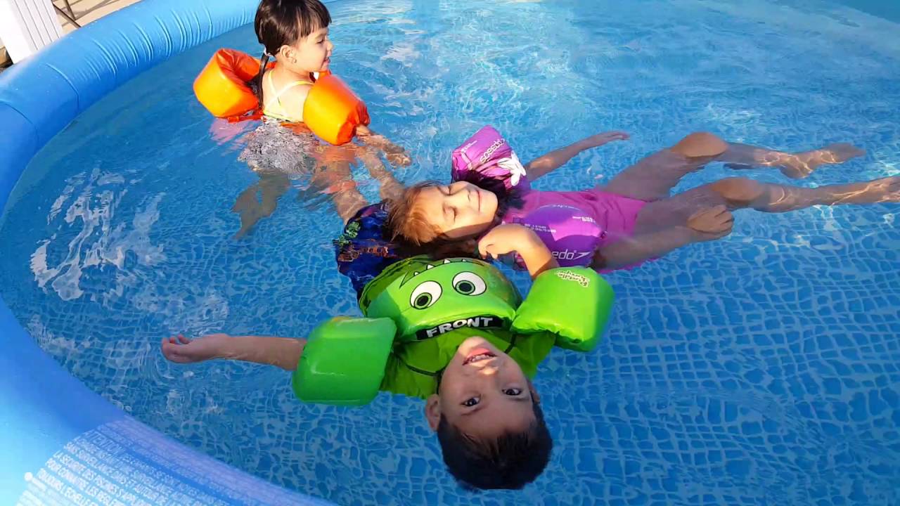 Floating around the Pool - YouTube