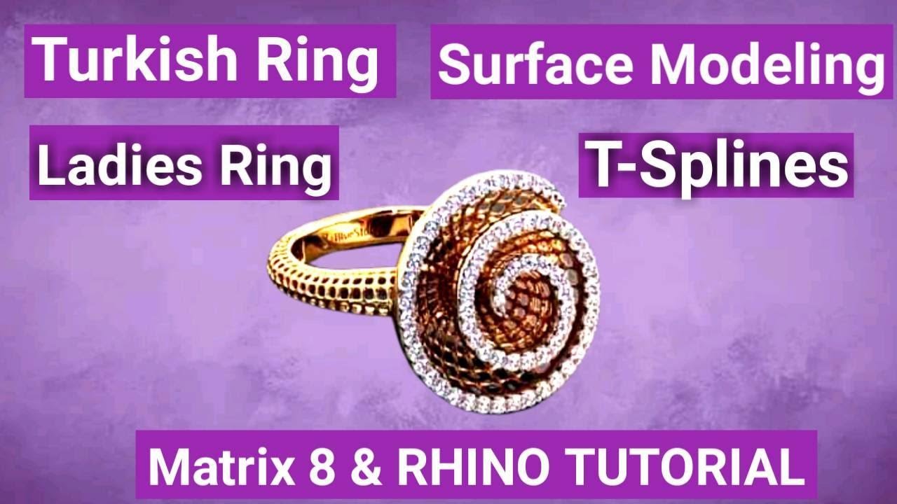 Turkish Rings for Women | Surface Modeling | Nokta Style Rings | Matrix ...