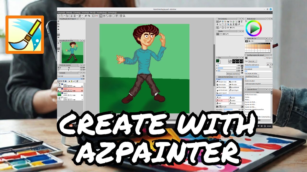 Secret to Creating Amazing Digital Paintings with AzPainter - YouTube