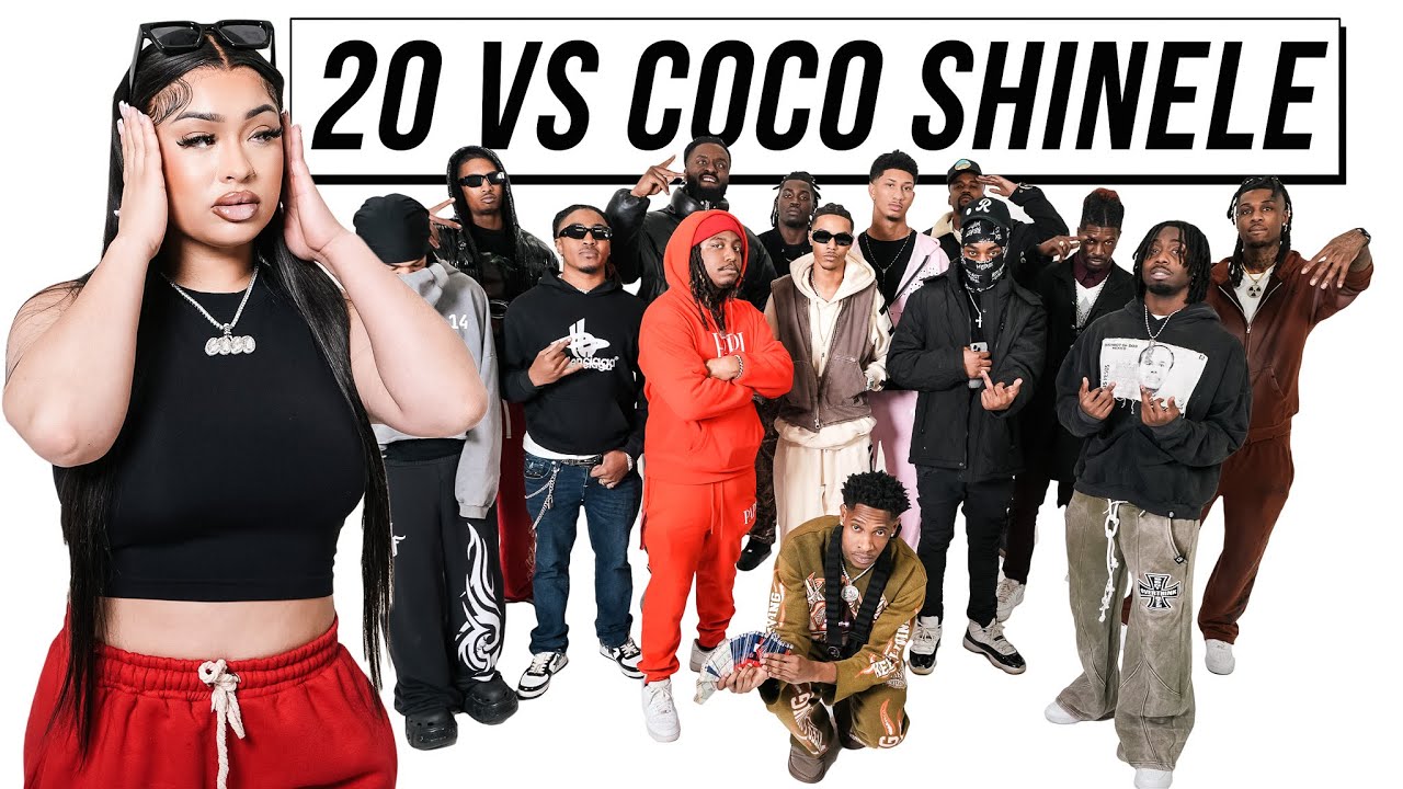 20 MEN VS 1 FEMALE BARBER : COCO SHINELE - YouTube