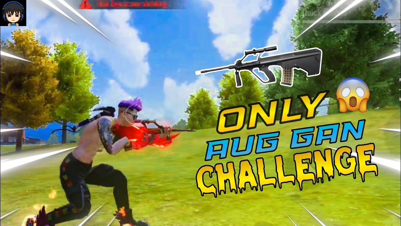 solo rank match only aug gan challenge | garena free fire - YouTube