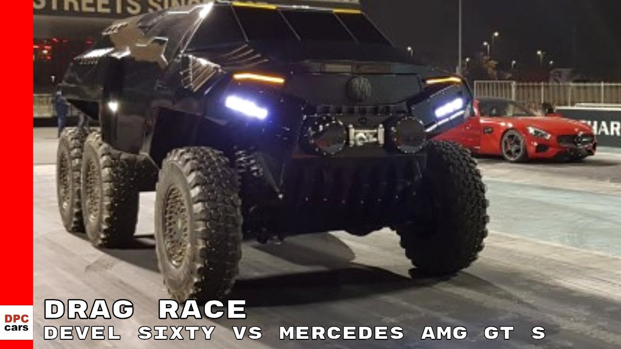 Devel Sixty vs Mercedes AMG GT S Drag Race - YouTube