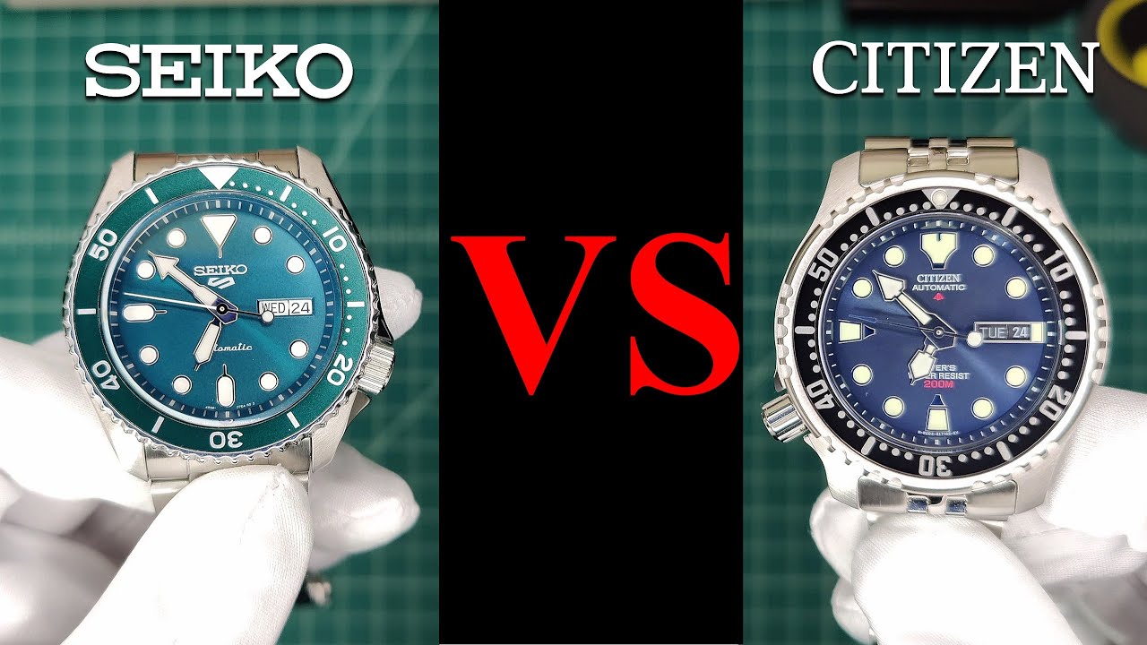 Seiko 5 Vs Citizen Promaster Automatic...Fight! - YouTube