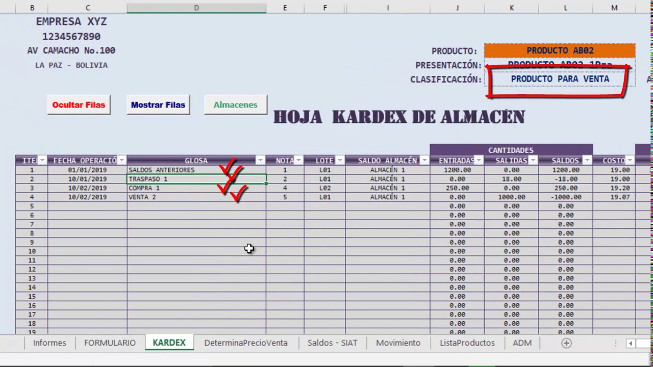 Cuadro Maestro de Inventarios v.3 - YouTube