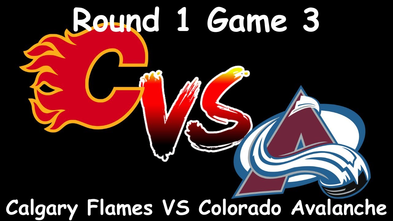 Round 1 Game 3: Calgary Flames VS Colorado Avalanche ( Knee Hockey ...