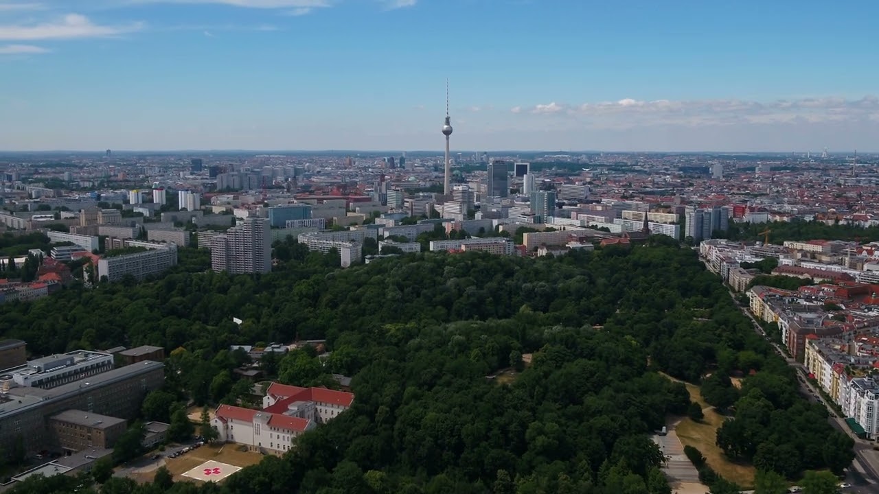 aerial germany berlin june 2018 sunny day Germany 4K , No Copyright ...
