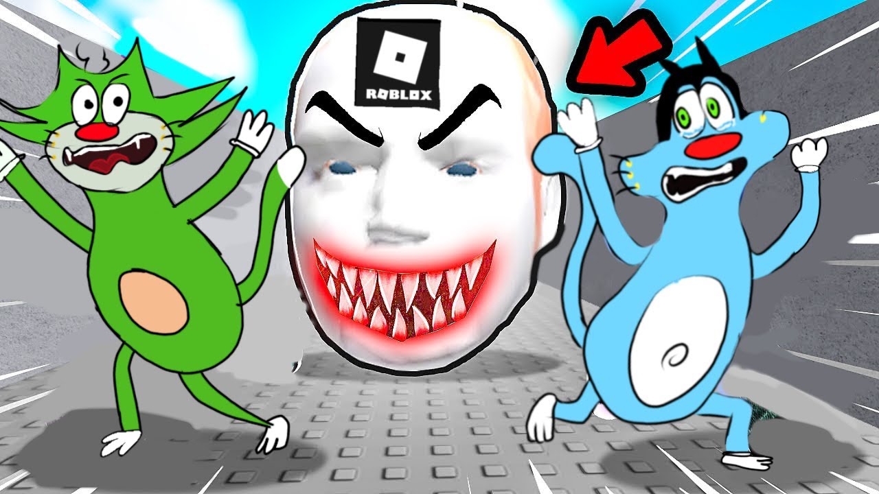 Roblox Oggy Try To escaping from runnig head with jack | Roblox With ...