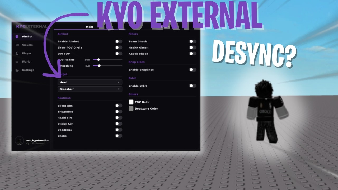 [UNDETECTED] Kyo External - The Newest Roblox External ( Desync, ESP ...