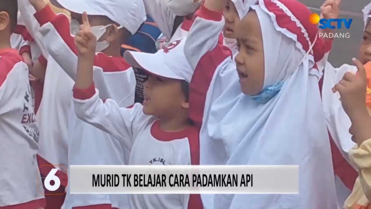 Murid TK Belajar Cara Padamkan Api | Liputan 6 Padang - YouTube