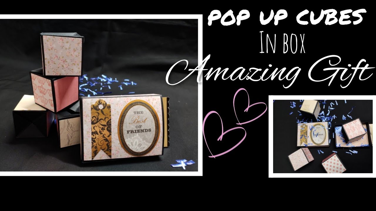 POP UP CUBES IN BOX/jumping cubes/ amazing GIFT . - YouTube