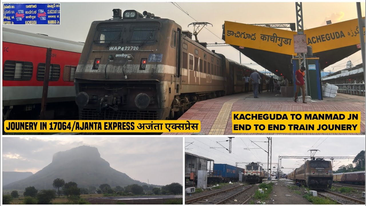 MY FIRST TIME LONG ROUTE TRAIN JOURNEY IN 17064 AJANTA SF EXPRESS ...
