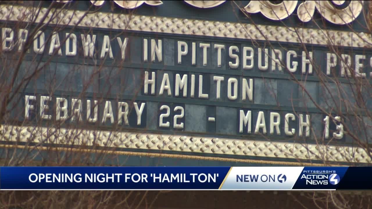 Opening night for 'Hamilton' in Pittsburgh - YouTube