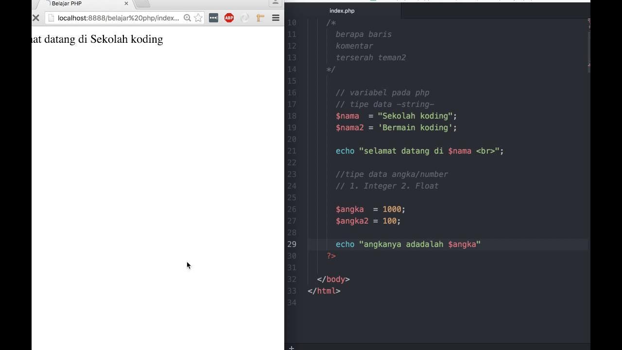 5 tipe data integer dan float - YouTube
