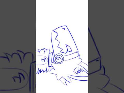 Drawing a protogen furry sketch - YouTube