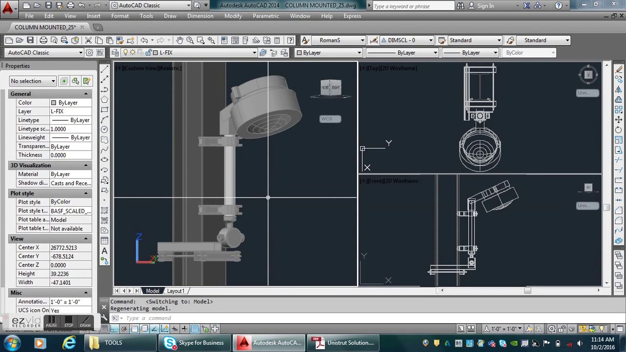 HOW TO CREATE COLUMN MOUNTED LIGHTING FIXTURE 3D MODEL - YouTube