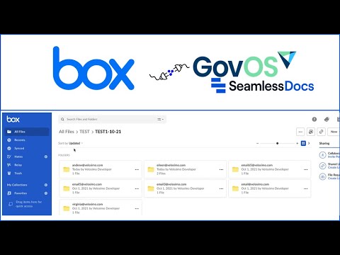 GovOS Studio to Box Velosimo Integration Connector
