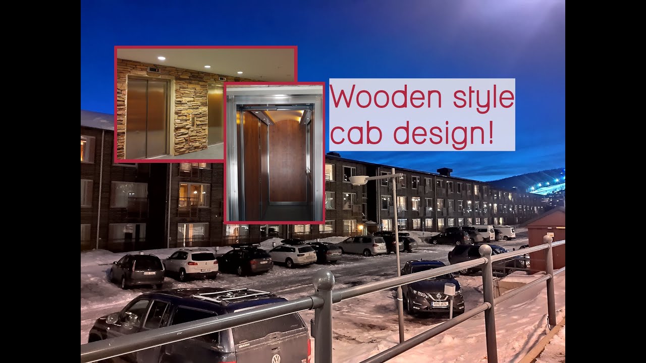 4x KONE MonoSpace elevators with nice wooden cabs at Holiday Club Åre ...