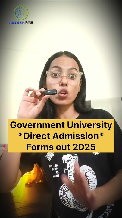 Government university Direct Admission forms out 2025 | Poornima Sharma #bpt #mpt - YouTube