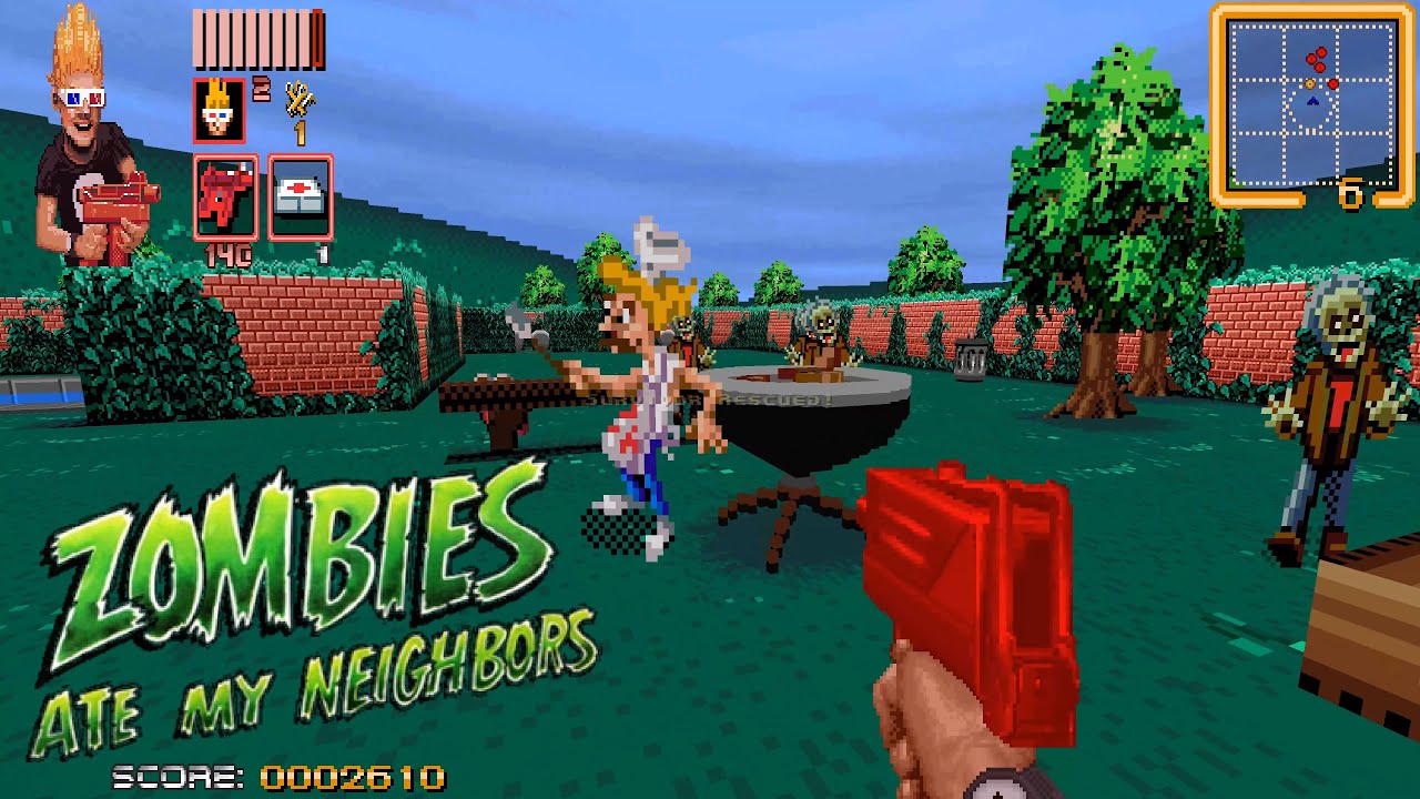 Zombies Ate My Neighbors TC [Doom 2 mod] - SNES classic in 3D | 4K/60 ...