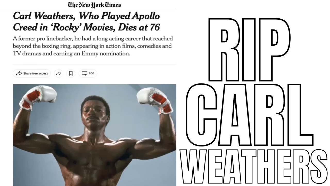 Carl Weathers RIP - Rocky - Predator - Mandalorian - Action Jackson ...