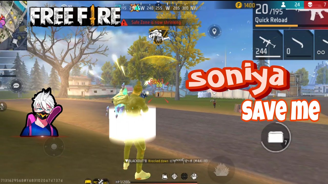 soniya saved me BR-RANKED match gameplay//free fire Max (#blackout28 # ...