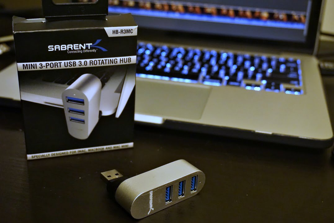 Sabrent 3-Port Aluminum Mini USB Hub - YouTube