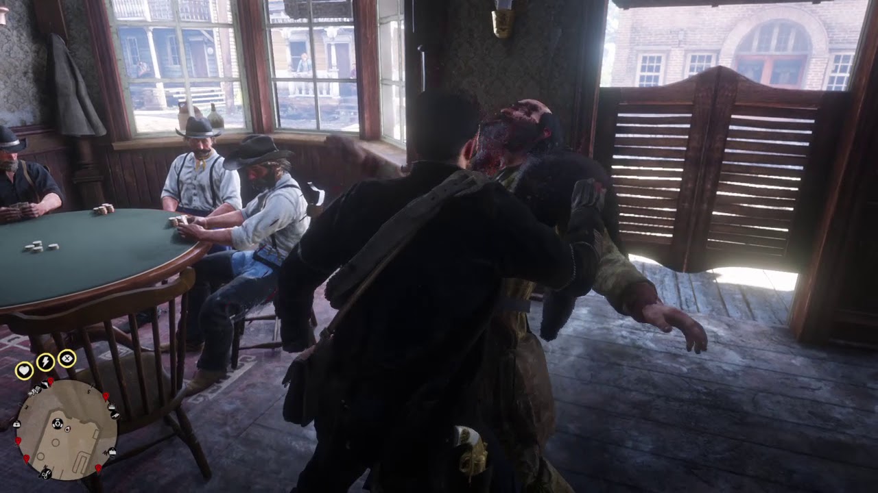 Red Dead Redemption 2 Bar Fight - YouTube