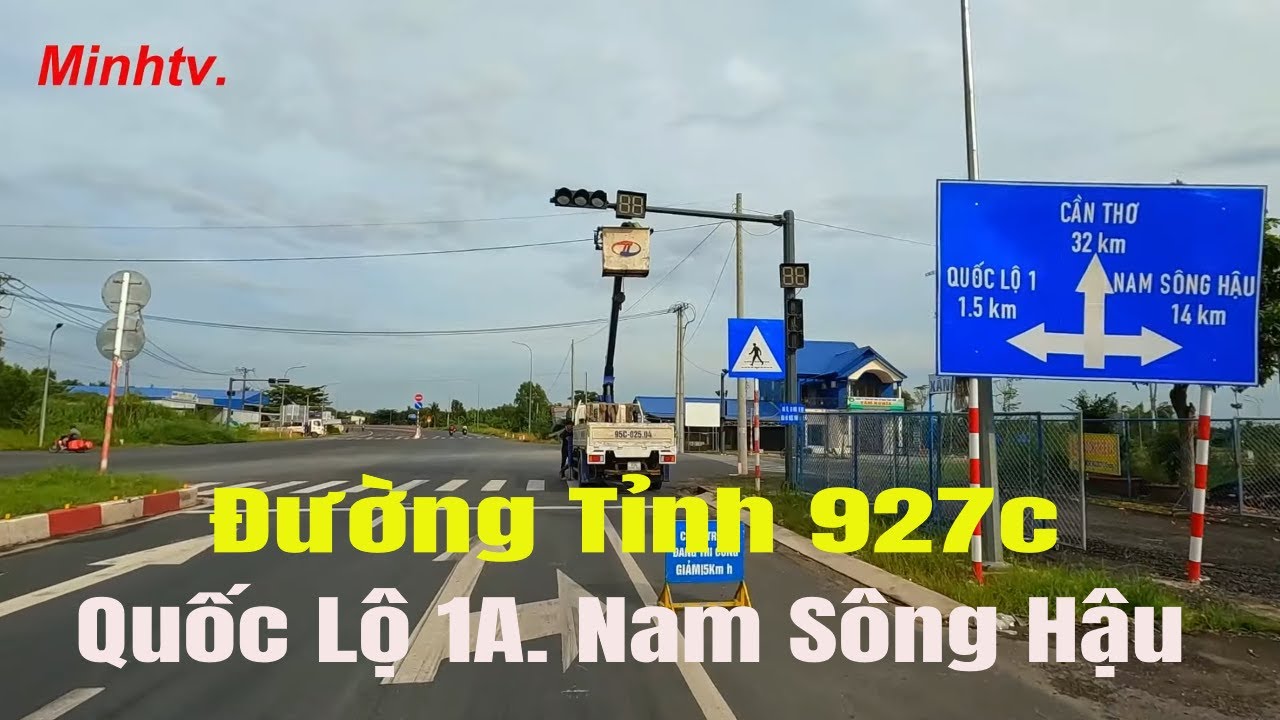 Toàn Cảnh Tuyến Đường Tỉnh 927C Thành Phố Ngã Bảy Tỉnh Hậu Giang. - YouTube