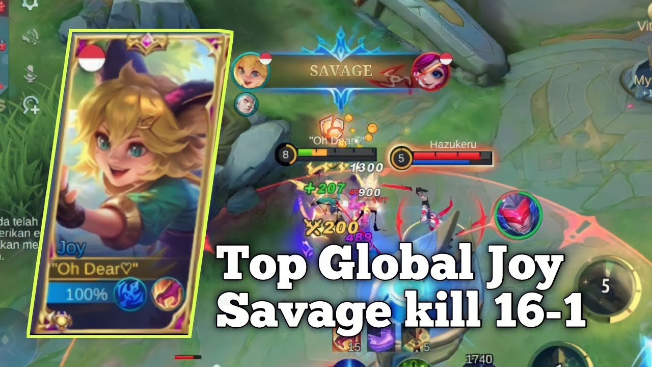 top Global joy slay the enemy very savage kill 16-1 | sick build joy 2022 | Top Global joy - YouTube