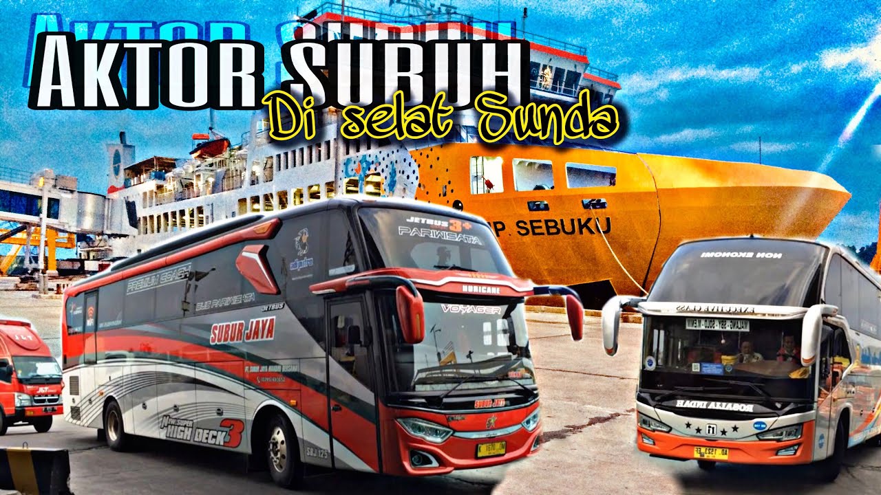 Konvoi || pasukan Bus ROSIN masuk dermaga eksekutif pelabuhan Merak ...