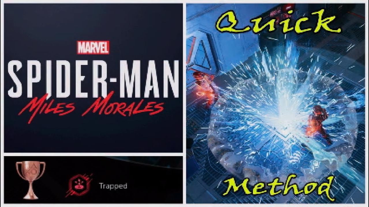 Trapped Trophy 🏆 Quick Method. Spider Man Miles Morales. - YouTube