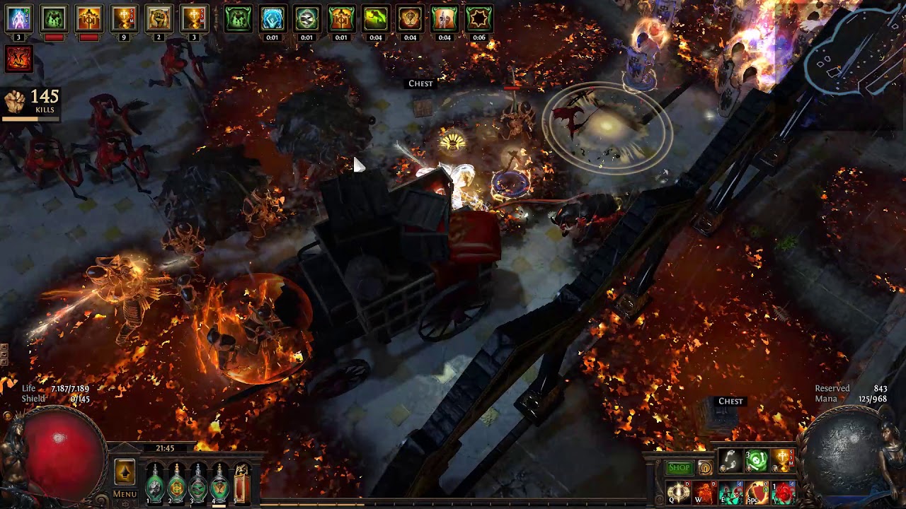 [3.4] Path of Exile - First red map T11 Colonnade - YouTube