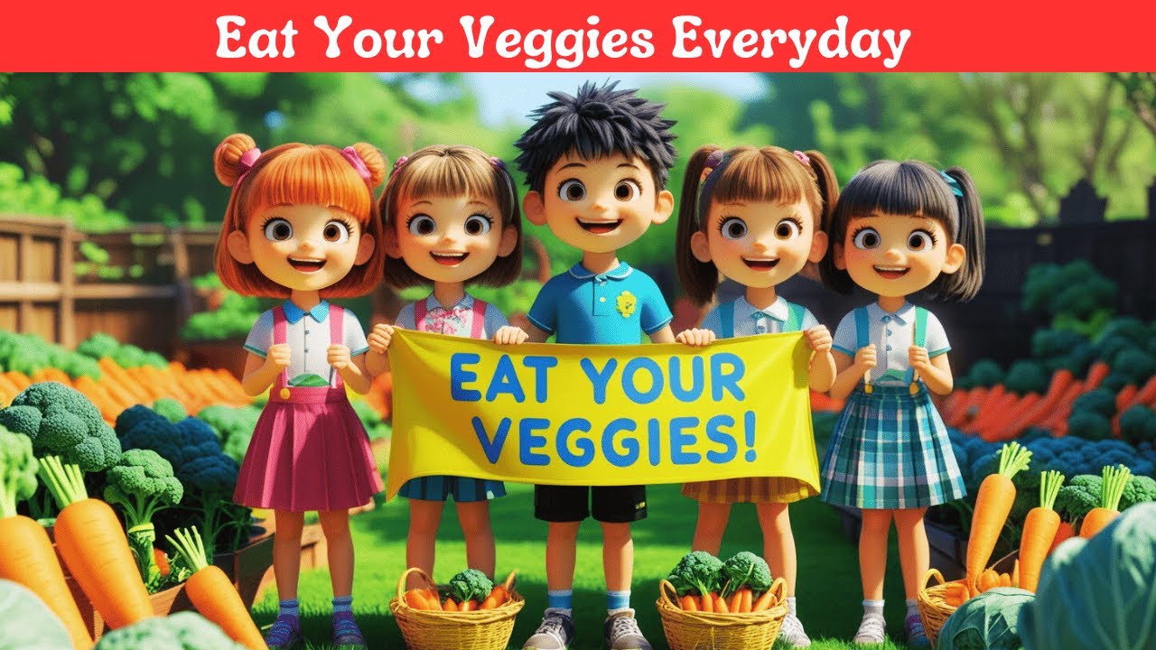 Eat your veggies, yes you can | Kids Songs and Nursery Rhymes - YouTube