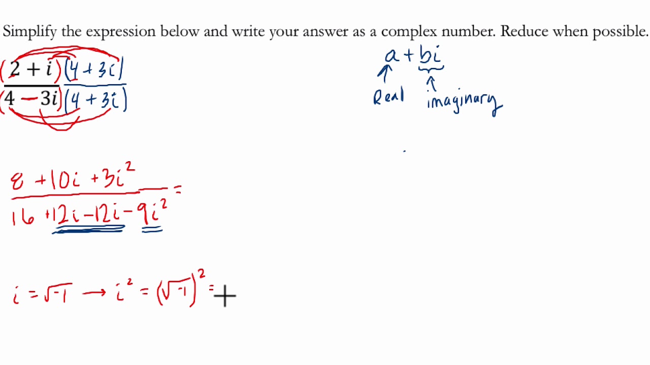Conjugates Algebra 2 - YouTube