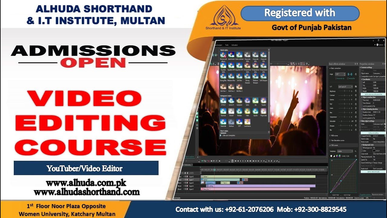 video editing course in multan || online professional video editing course multan - YouTube