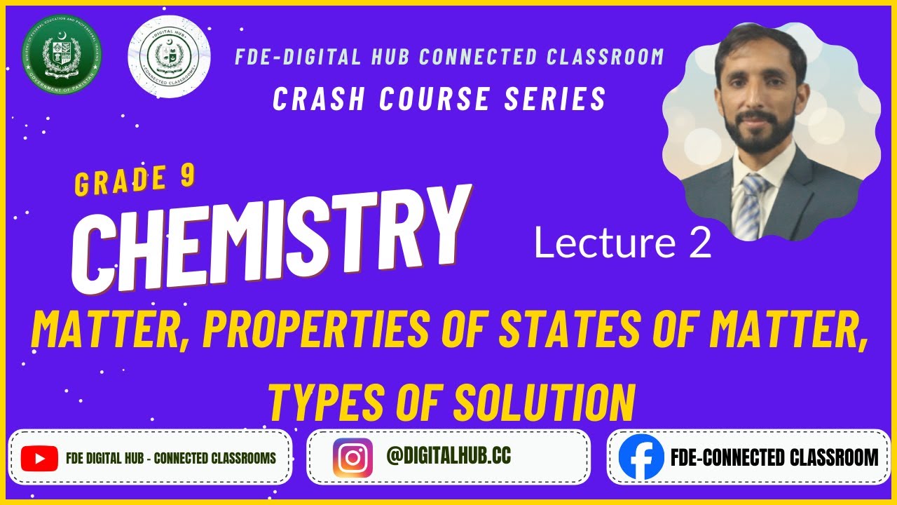 Matter, States of Matter, Types of Solution | Chemistry | Grade 9 ...