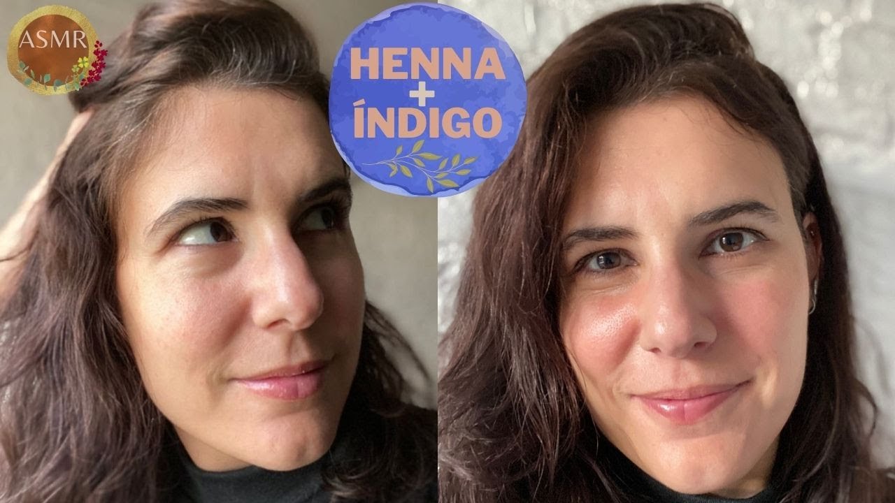 Tinte cabello NATURAL con HENNA + ÍNDIGO │Cubrir CANAS en cabellos ...