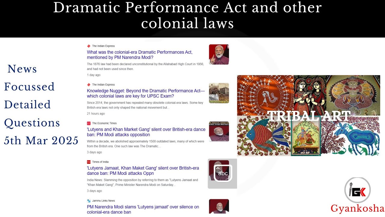 News Focussed Detailed Questions 5th March 2025 Dramatic Performance ...