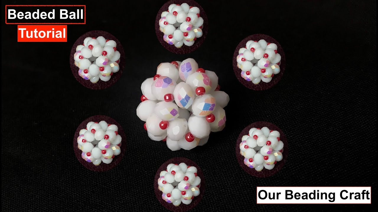 Dotted Beaded Ball , Multi Purpose Jewelry ,Glass Bead Ball , Jewelry ...