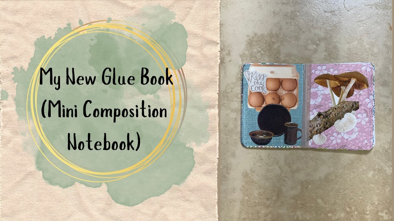 Making a New Glue Book From a Mini Composition Notebook - YouTube