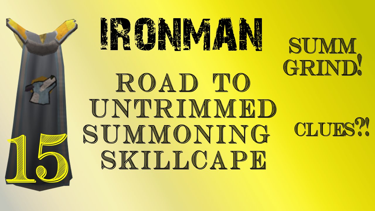 RuneScape 3 IRONMAN Ep 15 Untrimmed Summoning Skillcape RS3 2015 runescape-3-ironman-ep-15-untrimmed-summoning-skillcape-rs3-2015