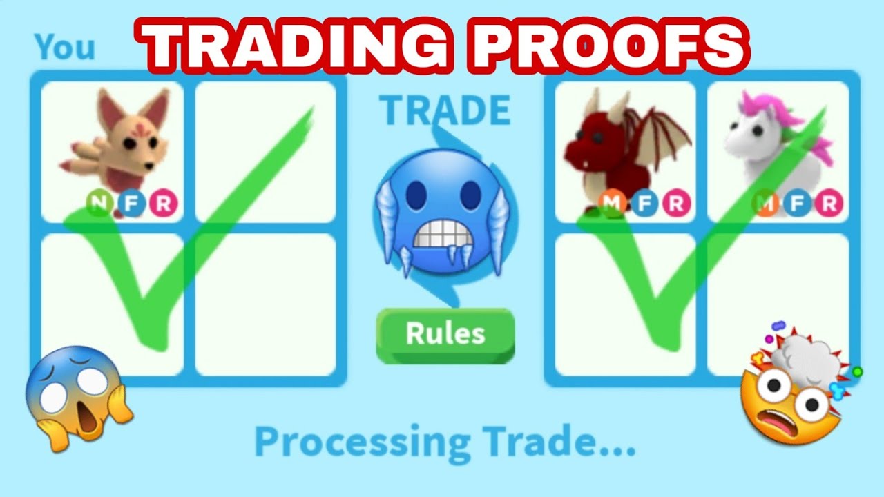 My Successful Trade Proofs!~Part 9~Roblox Adopt Me!/Blue Squad Roblox ...