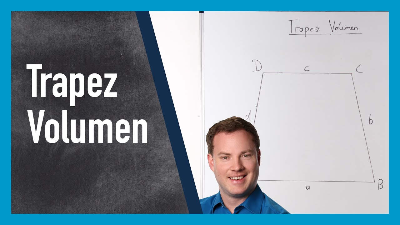 Trapez Volumen berechnen - YouTube